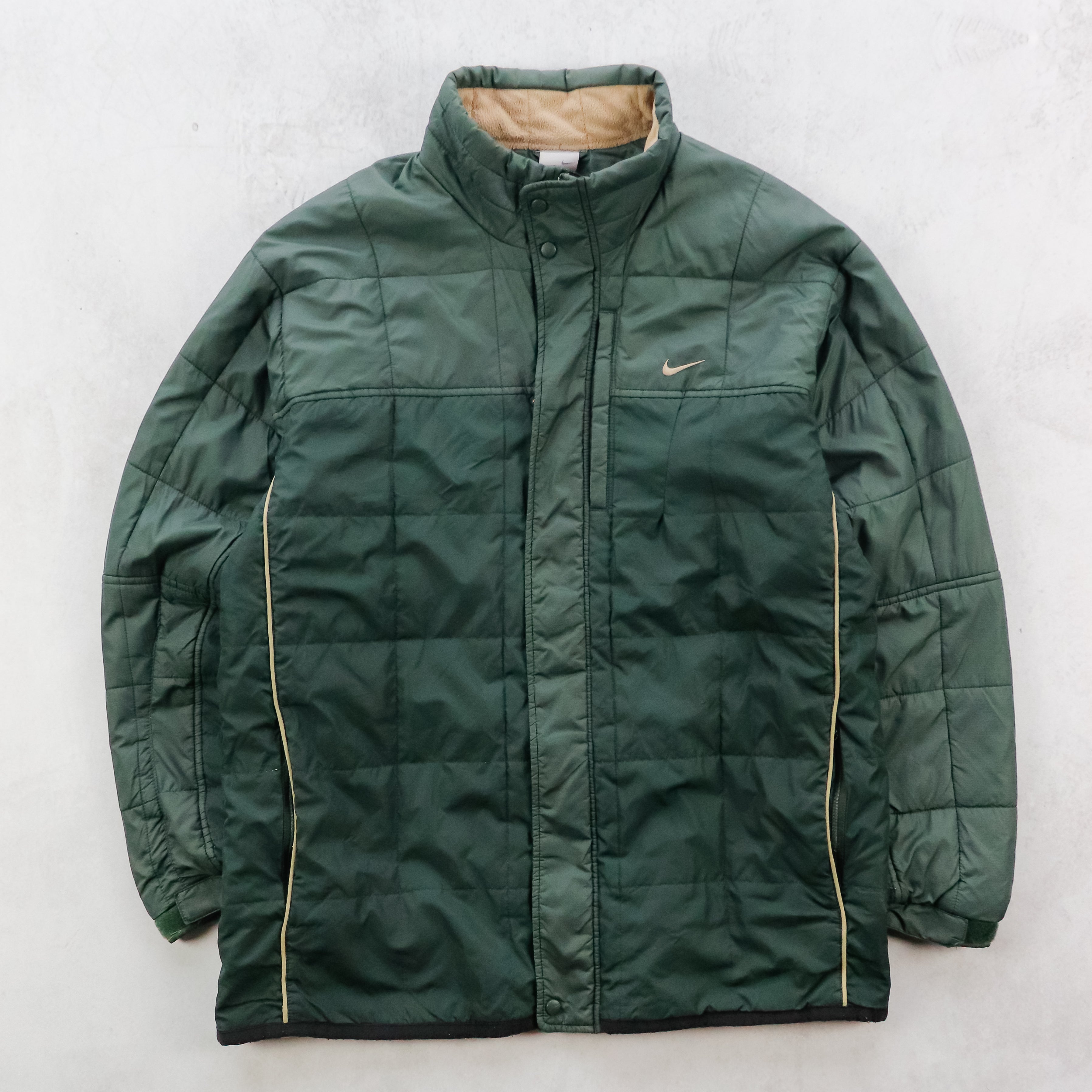 Vintage 2000s Nike Mini Swoosh Puffer Jacket - L – AL Vintage